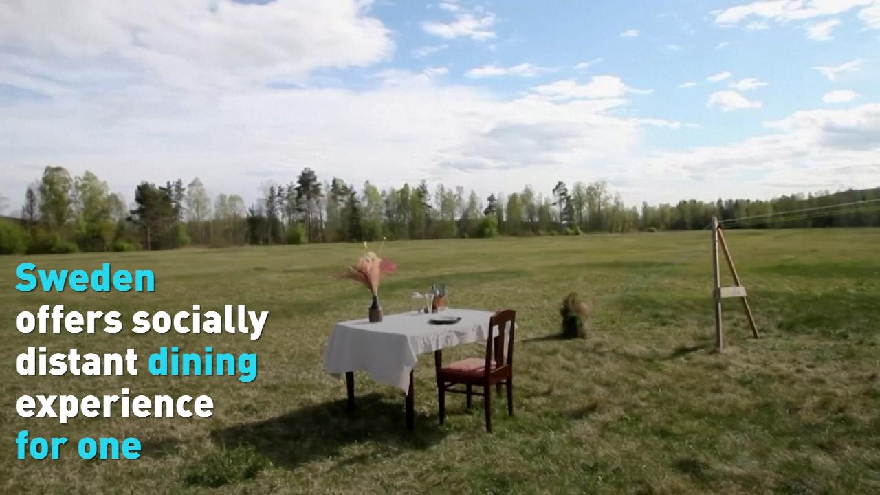 Socially distance dining experience for one - CGTN