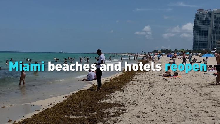 Miami beaches and hotels reopen - CGTN