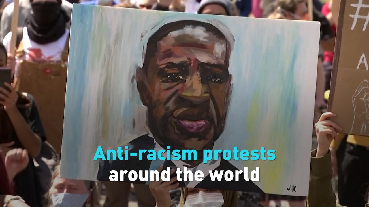 Hundreds of thousands rally against racism, police brutality - CGTN