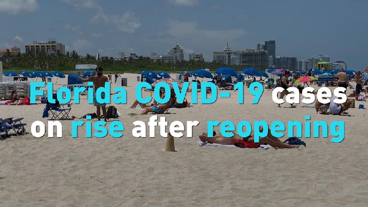 Florida COVID-19 cases on rise after reopening - CGTN