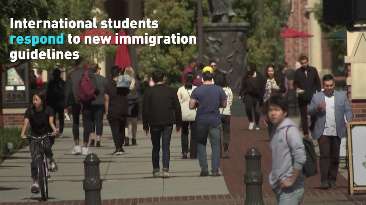 International students respond to U.S. immigration guidelines - CGTN