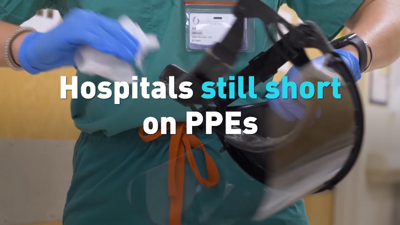 PPE shortages take toll on U.S. hospitals fighting COVID-19 - CGTN