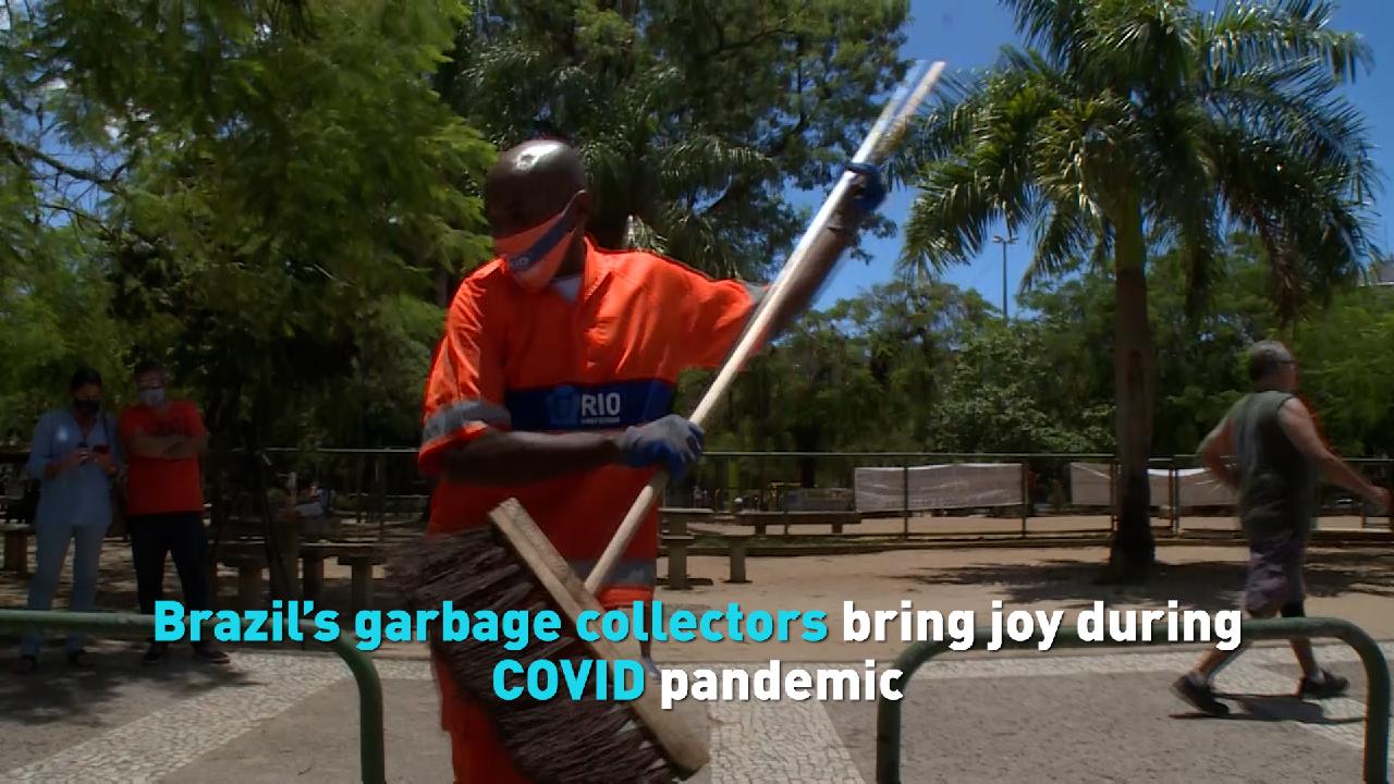 Brazil's garbage collectors bring joy during COVID-19 - CGTN