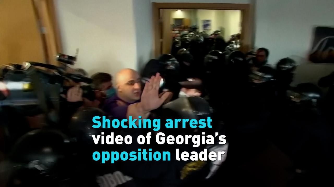 Shocking arrest video of Georgia’s opposition leader - CGTN