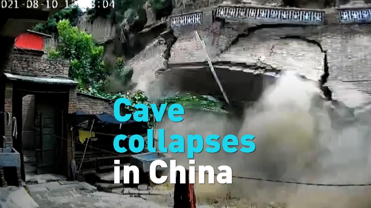 Cave collapse in China's Henan province - CGTN