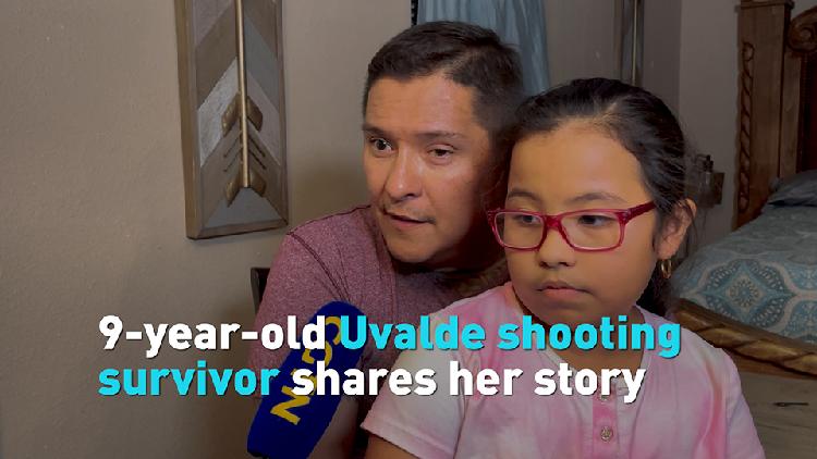 9-year-old Uvalde school shooting survivor shares her story - CGTN
