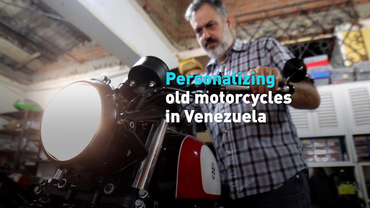 Personalizing old motorcycles in Venezuela adds vintage touch - CGTN