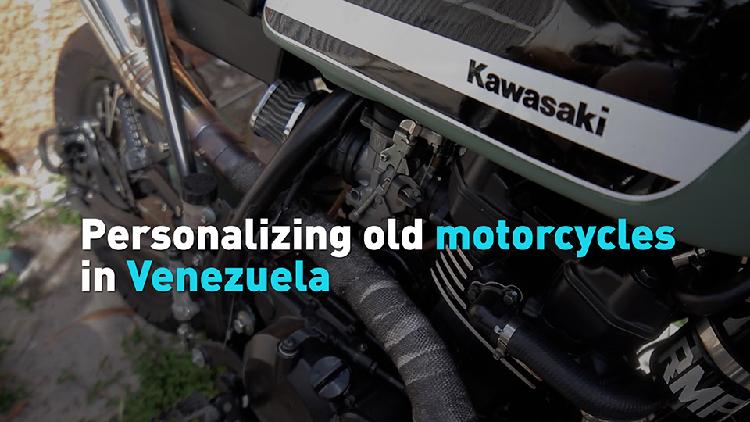 Personalizing old motorcycles in Venezuela - CGTN
