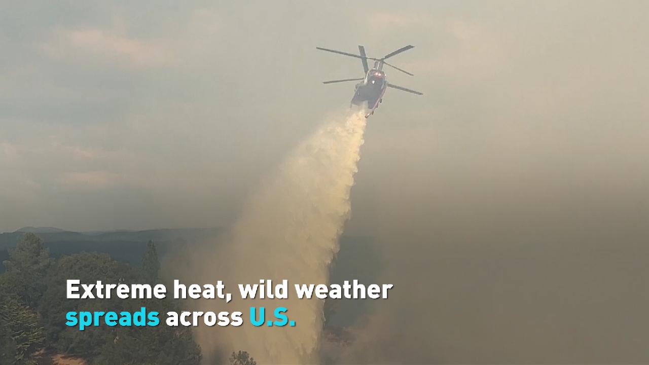 Extreme heat, wild weather spreads across U.S. - CGTN