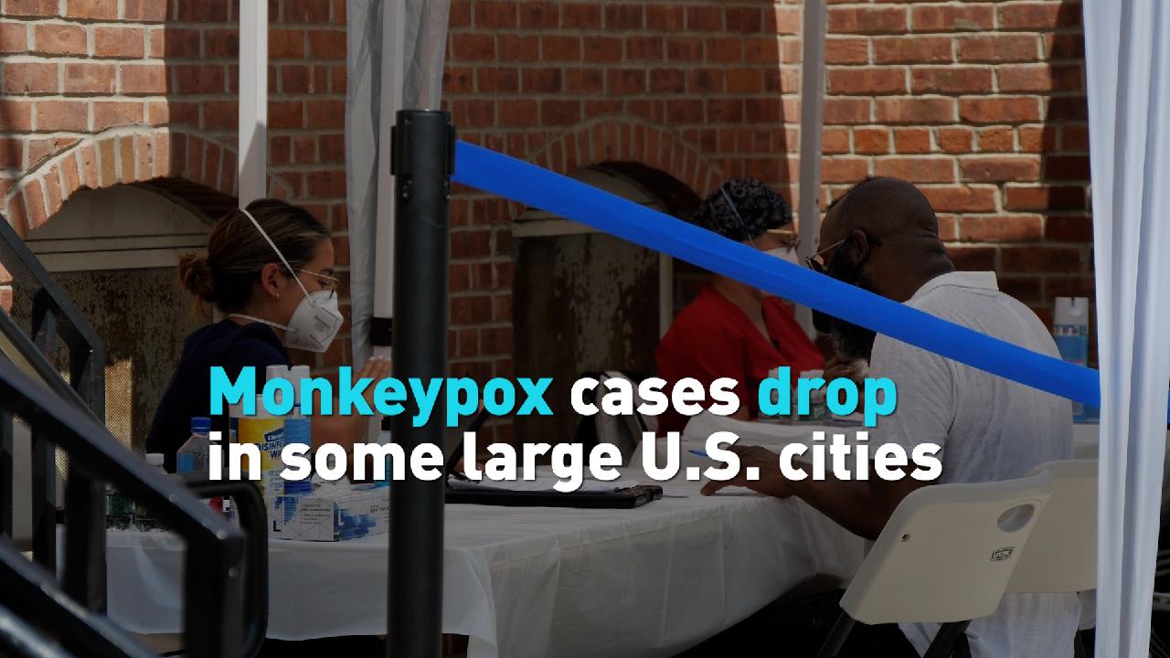 Monkeypox cases drop in some large U.S. cities - CGTN