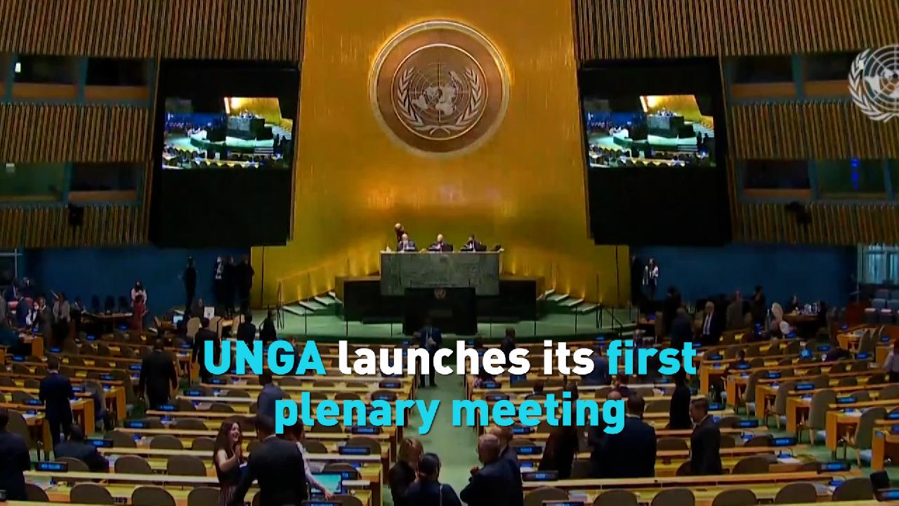 UNGA launches its first plenary meeting - CGTN