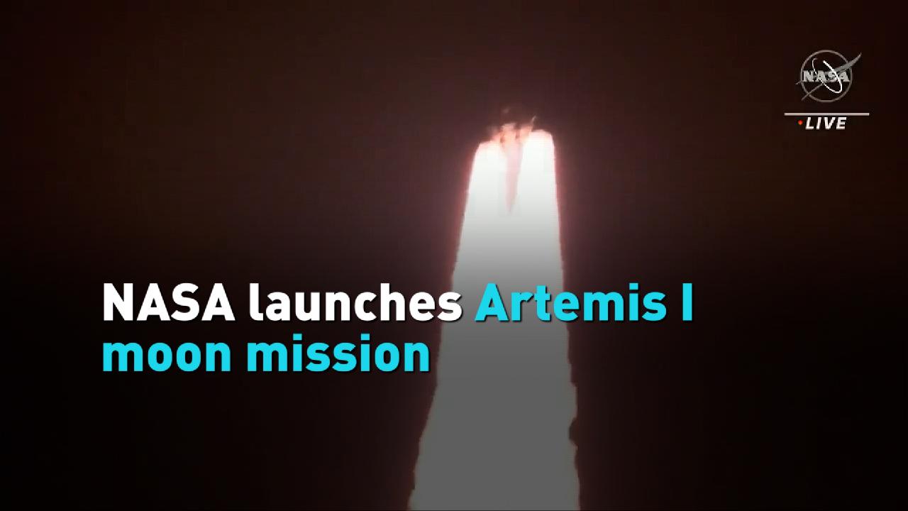 NASA launches Artemis I moon mission - CGTN