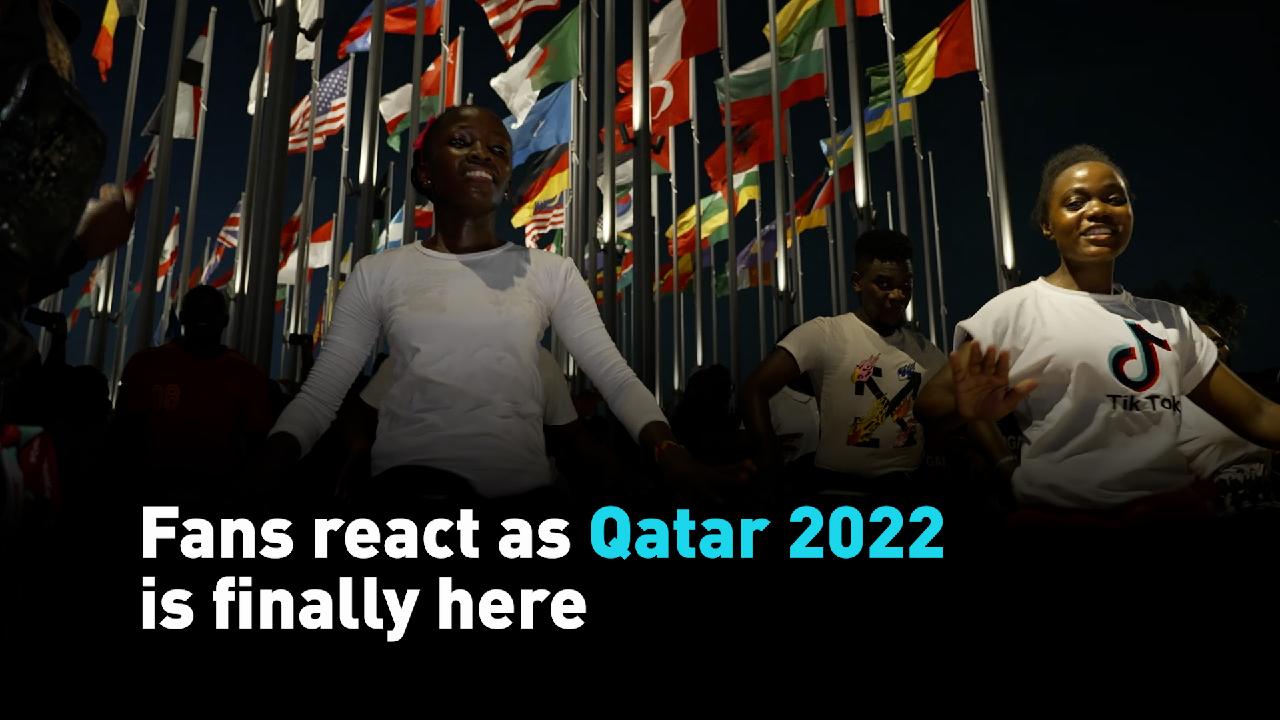 Fans react as Qatar 2022 is finally here - CGTN