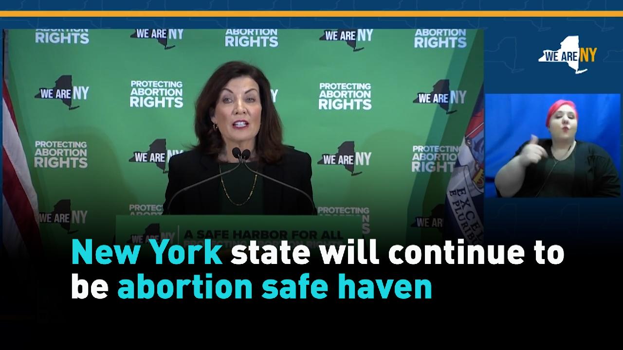 New York state will continue to be abortion safe haven - CGTN