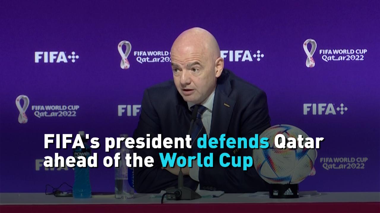 FIFA's president defends Qatar ahead of the World Cup - CGTN