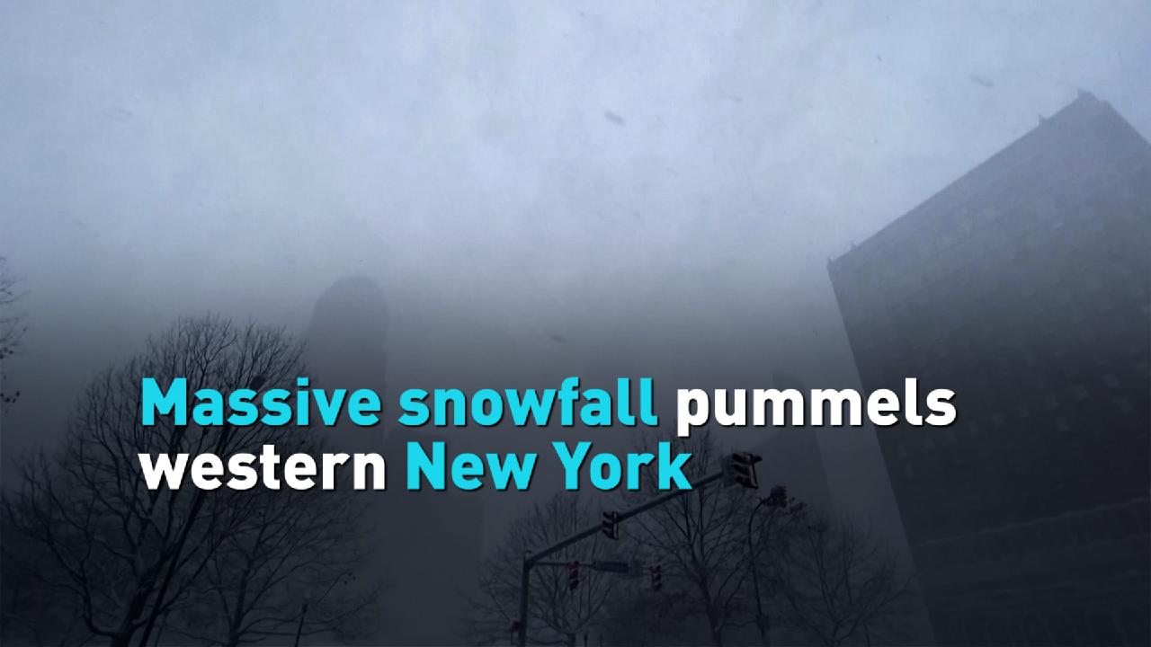 Massive snowfall pummels western New York - CGTN