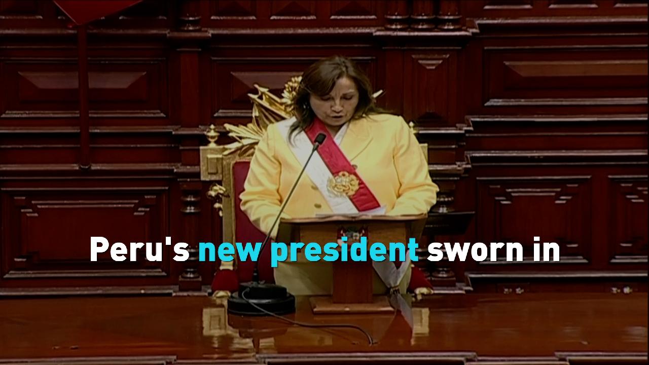 Peru's new president sworn in - CGTN