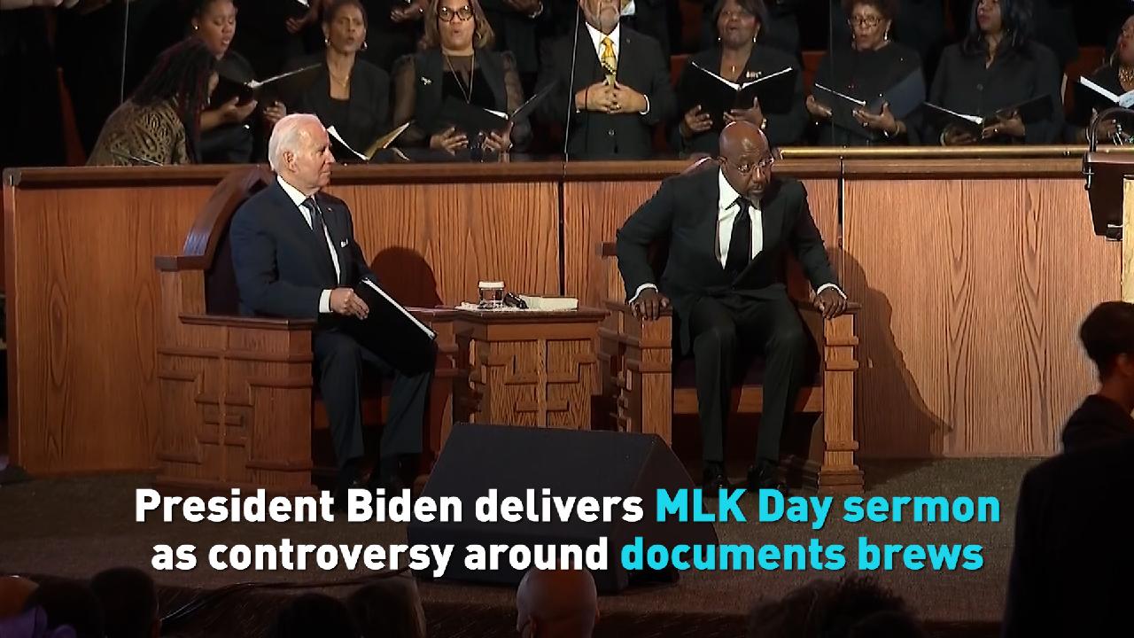 Biden delivers MLK Day sermon as controversy around documents brews - CGTN
