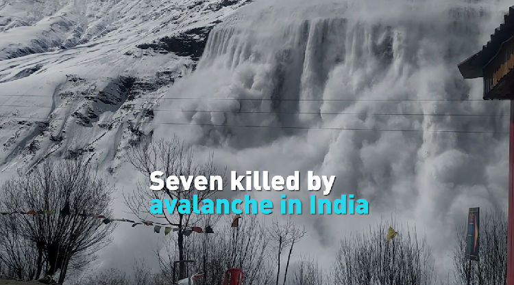 Seven killed by avalanche in India - CGTN
