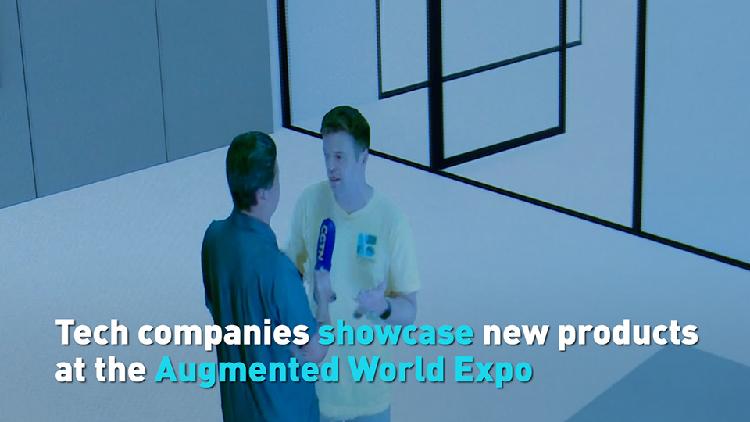 Tech companies showcase new products at the Augmented World Expo - CGTN