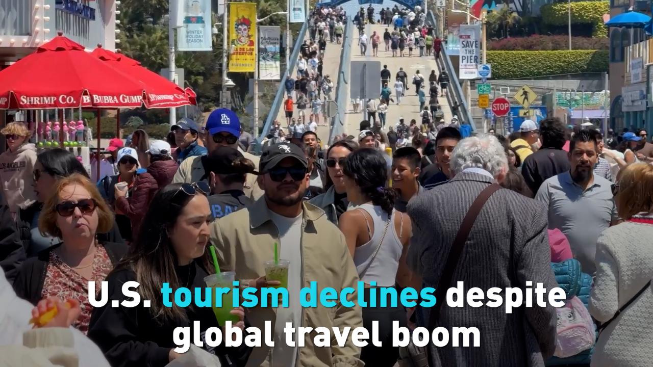 U.S. tourism declines despite global travel boom - CGTN